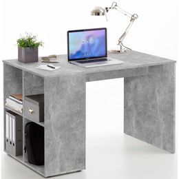FMD Schreibtisch &raquo;Gent&laquo; mit 4 seitlichen F&auml;chern grau B/H/T: 117cm x 75cm x 73cm