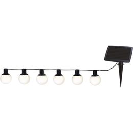 Parforce Traditional Hunting LED-Lichterkette &raquo;Globus&laquo; 6 Stk.-flammig als Kette oder Erdspiesse, mit Wintersolarpanel, inkl. Akku, outdoor Dioden 6 Stk. Flammen 6 Stk., 