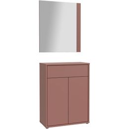 FORTE Garderoben-Set &raquo;Alice Springs&laquo; 2 Stk. tlg. orange Holzwerkstoff B/H/T: 74,5cmcm x 200cmcm x 34,9cmcm