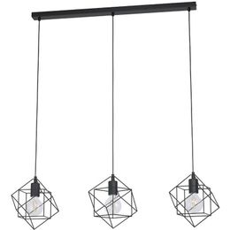 Eglo H&auml;ngeleuchte &raquo;STRAITON Pendellampe, Stahl, Vintage, H&auml;ngelampe, E27, Esszimmerlampe&laquo; E27 1 Stk. H&auml;ngeleuchte, Lampe, L90,50 x B24 x H110 cm, 