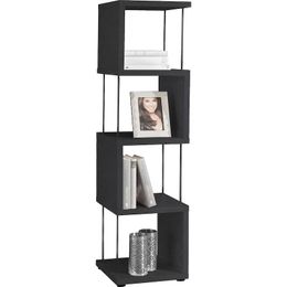 M&auml;usbacher Standregal &raquo;Sticks Regale&laquo; Breite 33 cm schwarz Holzwerkstoff B/H/T: 33cm x 126cm x 33cm, 4 Stk. offenes Fach