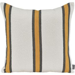 HOCK Dekokissen &raquo;Sera Uno&laquo; Sofakissen inkl. F&uuml;llung, 50x50cm, Dekokissen, gestreift wei&szlig; Obermaterial: 89% Polyester, 11% Baumwolle. F&uuml;llung: 100% 
