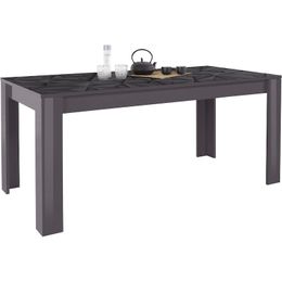 Home Affaire Esstisch &raquo;Prisma 180x90 cm, Esszimmertisch, ausziehbar, erweiterbar auf 228 cm&laquo; rechteckig,Tischplatte St&auml;rke 22 mm u. mit elegantem 