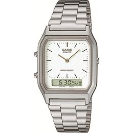 CASIO VINTAGE Damen CASIO VINTAGE Chronograph Quarzuhr, Armbanduhr, Damenuhr, Herrenuhr,Digitaluhr, Edelstahlarmband silber Einheitsgr&ouml;&szlig;e