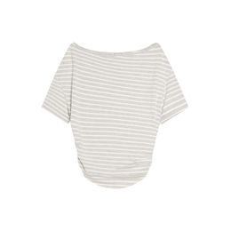 Bershka T-Shirt Damen Gr&ouml;&szlig;e M hellgrau / offwhite