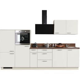 KOCHSTATION K&uuml;chenzeile &raquo;KS-Scafa, mit h&ouml;henverstellbaren F&uuml;&szlig;en&laquo; vormontiert, wahlweise mit E-Ger&auml;ten, mit Soft-Close, Breite 320 cm beige B/H/T: 