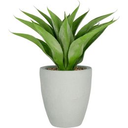 Creativ green Kunstpflanze &raquo;Agave&laquo; mit 17 Agavenbl&auml;ttern gr&uuml;n Kunststoff B/H/L: 75cm, 1 Stk.