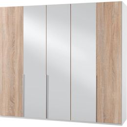 wimex Kleiderschrank &raquo;New York&laquo; wei&szlig; B/H/T: 225cm x 208cm x 58cm, T&uuml;ren: 5 Stk.