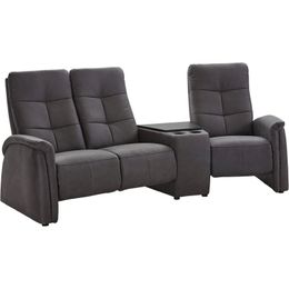 exxpo - sofa fashion 3-Sitzer &raquo;Tivoli, Kinosofa mit Relaxfunktion, mit Ablagetisch und Stauraum&laquo; bequem und komfortabel, hohe R&uuml;ckenlehne grau B/H/T: 