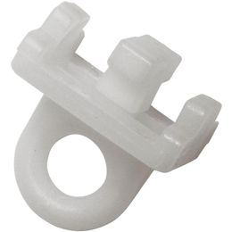 Gardinia Feststeller &raquo;Zwischenfeststeller&laquo; Serie Aluminiumschiene 13 mm wei&szlig; 6 Stk.