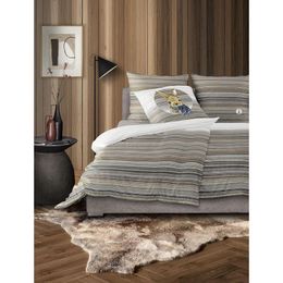 Irisette Bettw&auml;sche &raquo;Zobel 8630&laquo; 2 Stk. samtig weich, leicht und w&auml;rmend beige Biber, Obermaterial: 100% Baumwolle B/L: 135cm x 200cm, 1 Stk., 1 Stk., Biber, B
