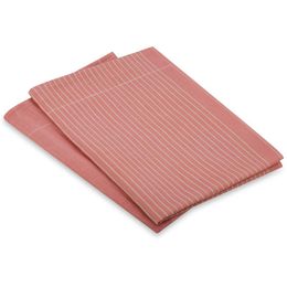 Ross Geschirrtuch &raquo;Geschirrt&uuml;cher 2er-Set 927 2x HL + Banderole&laquo; Zwirn- Halbleinen rosa 50% Baumwolle, 50% Leinen 2, 50 % Baumwolle 50 % Leinen