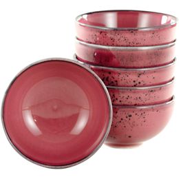 Creatable Dipschale &raquo;NATURE COLLECTION&laquo; 6 Stk. aus Steinzeug Snackschale, &Oslash; 11,5 cm lila Steinzeug &Oslash; 11,5cm