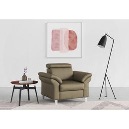 Sit & More sit&more Sessel &raquo;Arngast&laquo; inklusive Federkern und Kopfteilverstellung gr&uuml;n Luxus-Microfaser ALTARA NUBUCK (100% Polyester);Struktur (100% Polyester);