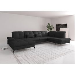 Sit & More sit&more Wohnlandschaft &raquo;Amica, U-Form, inkl. Sitztiefenverstellung und Armteilverstellung&laquo; wahlweise mit Kopfteilverstellung, Schlaffunktion und 