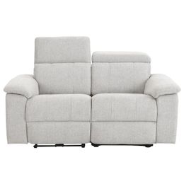 Home Affaire 2-Sitzer &raquo;Binado&laquo; mit manueller oder elektrischer Relaxfunktion mit USB-Anschluss grau Webstoff (95% Polyester/5% Nylon) B/H/T: 158cm x 