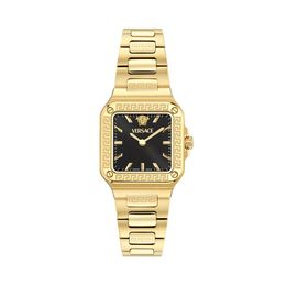 Versace Damen Quarzuhr &raquo;GRECA EDGE&laquo; Armbanduhr, Damenuhr, Swiss Made, Edelstahlarmband, analog gold Einheitsgr&ouml;&szlig;e