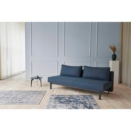 INNOVATION LIVING 3-Sitzer &raquo;Sly, Schlafsofa, Dauerschlaffunktion, bequem und komfortabel&laquo; Federkernmatratze; leichtg&auml;ngiger Auszugmechanismus blau B/H