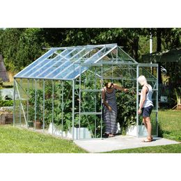 Vitavia Gew&auml;chshaus &raquo;Uranus 11500&laquo; silber B/H/T: 254cm x 441cm