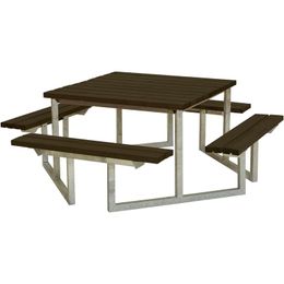 Plus Garten-Essgruppe &raquo;&raquo;Twist&laquo; Kombim&ouml;bel&laquo; 1 Stk. tlg. 204x204x73/45 cm schwarz B/H/T: 204cm x 73cm x 204cm