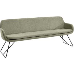 Musterring Essbank &raquo;Tavia&laquo; Schlittengestell in drei Ausf&uuml;hrungen, Breite 180, 200 oder 220 cm gr&uuml;n 100% PES B/H/T: 200cm x 87cm x 66cm, Chenille