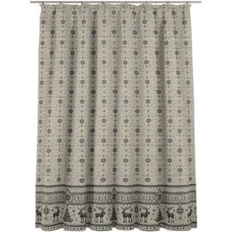 WIRTH Vorhang &raquo;Romo&laquo; Kr&auml;uselband 1 Stk. tlg. beige Jacquard, Baumwolle, Polyester 120cm, Kr&auml;uselband, 65cm
