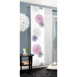 Home Wohnideen Schiebegardine &raquo;RAWLINS&laquo; Klettband 1 Stk. tlg. HxB: 245x60, inkl. Befestigungszubeh&ouml;r lila Polyester 245cm, Klettband, 60cm