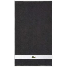 Lacoste Handtuch &raquo;LCASUAL&laquo; mit Label-Applikationen und Bord&uuml;re Frottier, Obermaterial: 100% Baumwolle B/L: 55cmx100cm, 1 Stk., Frottier
