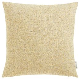 Tom Tailor HOME Dekokissen &raquo;Boucl&eacute;&laquo; mit grober Stoffoptik gelb Polyester B/L: 45cm x 45cm, 1 Stk.
