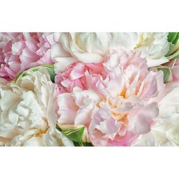 papermoon Fototapete &raquo;Blooming Peonies&laquo; glatt bunt Vlies B/L: 2,5m x 1,86m, Bahnen: 5 Stk.