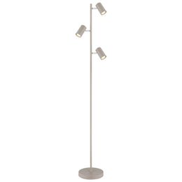 Globo LIGHTING Stehlampe &raquo;ROBBY&laquo; GU10 1 Stk. Stehleuchte f&uuml;r Wohn- & Schlafzimmer modern beige 3, &Oslash; 23cm H: 154cm, 1 Stk.