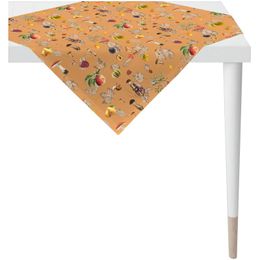 Apelt Mitteldecke &raquo;3405&laquo; orange Baumwolle, Polyester B/L: 85cm x 85cm, 1 Stk., quadratisch