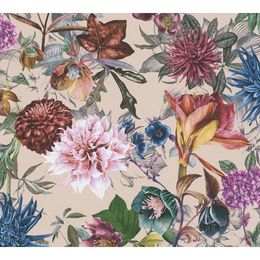 A.S. Cr&eacute;ation Vliestapete &raquo;Dream Flowery&laquo; Wald botanisch floral glatt Florale Tapete Blumenoptik Tapeten Wohnzimmer Schlafzimmer K&uuml;che Optik beige Vlies B/L: 0,53m 