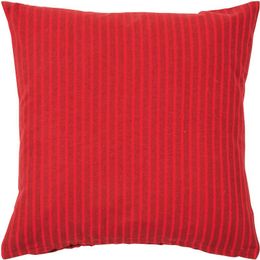 Pad Dekokissen &raquo;FIORA&laquo; einzigartiges Design, Kissenh&uuml;lle ohne F&uuml;llung, 1 St&uuml;ck rot Baumwolle B/L: 40cm x 40cm, 1 Stk.