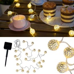 LED-Lichterkette &raquo;Sunshine Glamour&laquo; 20 Stk.-flammig 20-flammig, Solarbetrieben silber Dioden 20 Stk. Flammen 20 Stk., Gesamtl&auml;nge 3,15m