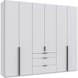 wimex Dreht&uuml;renschrank &raquo;Mugano&laquo; mit langen oder kurzen Griffen aus Metall, in vielen Breiten, 208 oder 236 cm hoch, Made in Germany Holzwerkstoff Wei&szlig;, B/H/