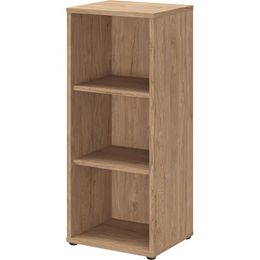 FMD Aktenregal &raquo;Calvi&laquo; in 2 H&ouml;hen, viel Staur., verstellb. B&ouml;den, erweiterbar, Breite: 47 cm braun Holzwerkstoff B/H/T: 47cm x 111cm x 40cm, 3 Stk.