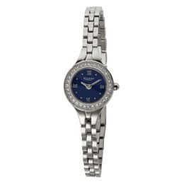 Regent Uhren Regent Damen Quarzuhr Armbanduhr, Damenuhr, Edelstahlarmband, analog, Glassteine silber Einheitsgr&ouml;&szlig;e