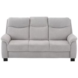 OTTO home 3-Sitzer &raquo;Boccaccio&laquo; mit Federkern, incl. Kopfteilverstellung silber Struktur weich (90% Polyester / 10% Polyamid);Luxus-Microfaser (100% 