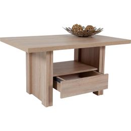 Hela Couchtisch mit Schublade braun B/H/T: 105cm x 55cm x 67cm