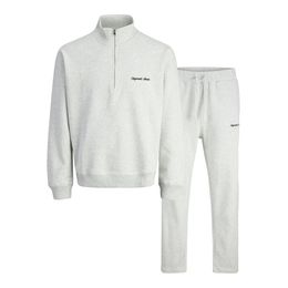 JACK & JONES Sweatsuit 'JORNorrebro' male size S mottled white