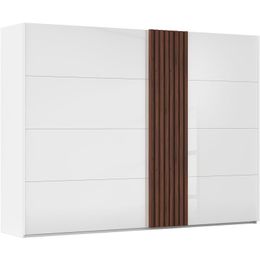 Rauch Schwebet&uuml;renschrank &raquo;Kleiderschrank Schrank Garderobe W&auml;scheschrank TEGIO&laquo; mit hochwertigen Holzdekoraufleistung und Glasfront MADE IN GERMANY 