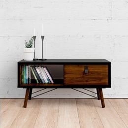 Home Affaire Couchtisch &raquo;Ry Beistelltisch, Sofatisch, Kaffeetisch, Wohnzimmertisch&laquo; mit 1 Schublade und einem Ablagefach unter der Tischplatte schwarz