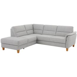 Home Affaire Ecksofa &raquo;Palmera L-Form, B: 236 cm&laquo; optional Schlaffunktion & Bettkasten, Federkern silber 100% Polyester;Struktur (100% Polyester);Luxus