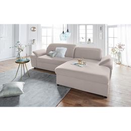 exxpo - sofa fashion Ecksofa &raquo;Kyoto, inkl. Kopfteil- und Armteilverstellung, hoher Sitzkomfort&laquo; wahlweise mit Bettfunktion und Bettkasten, hochwertige