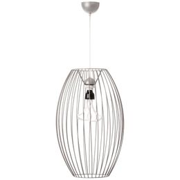 Kayoom H&auml;ngeleuchte &raquo;H&auml;ngelampe Reyna 110&laquo; E27 1 Stk. Industrie- und Nostalgie-Design silber 1, H: 55cm, 1 Stk.