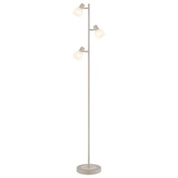 Globo LIGHTING Stehlampe &raquo;PLANTA&laquo; E14 1 Stk. Stehleuchte f&uuml;r Wohnzimmer Holzoptik sand beige 3, H: 154cm, 1 Stk.