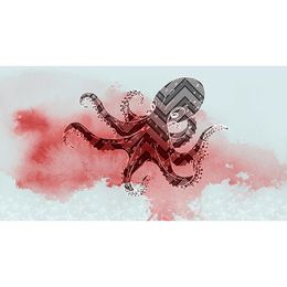 ARCHITECTS PAPER Fototapete &raquo;Atelier 47 Octopus Design 3&laquo; Farbverlauf glatt Vlies, Wand, Schr&auml;ge, Decke blau Vlies B/L: 5m x 2,7m