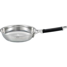 R&ouml;sle R&Ouml;SLE Bratpfanne &raquo;SILENCE PRO&laquo; Edelstahl 18/10 1 Stk. tlg. nat&uuml;rliche Quarzversiegelung ohne PTFE/PFAS, Induktion silber &Oslash; 24cm + H&ouml;he 9,5cm