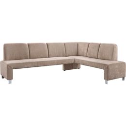 exxpo - sofa fashion Eckbank &raquo;Intenso, modern, 263/198 cm (B/T)&laquo; hohe Bodenfreiheit, frei im Raum stellbar, hoher Sitzkomfort Zusammensetzung: PES 95%